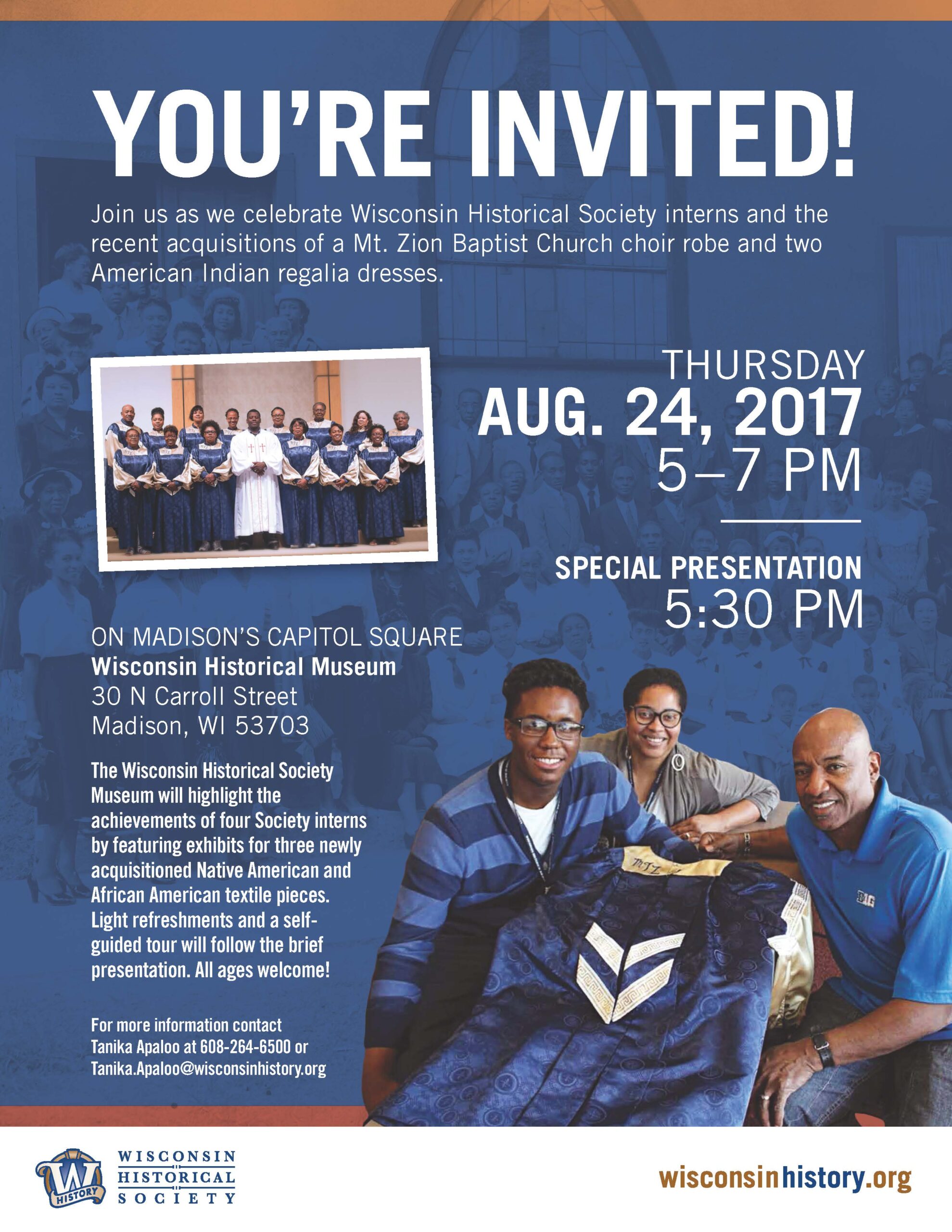 Wisconsin State Historical Museum to Celebrate Mt. Zion & Society UW ...