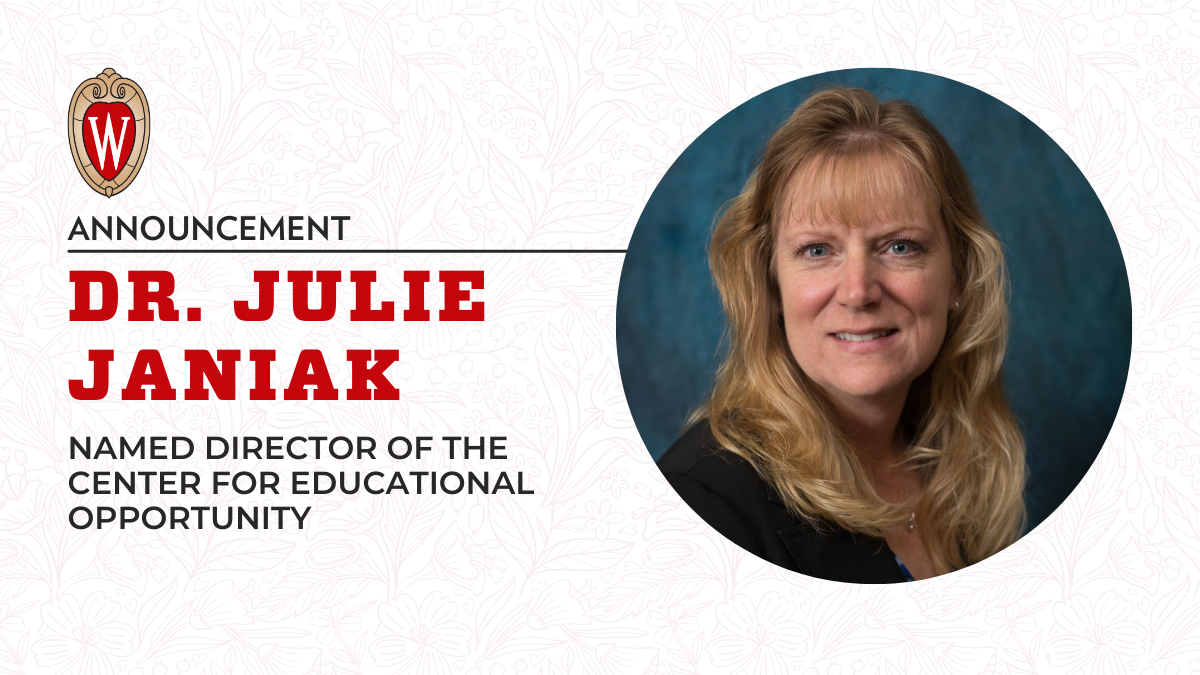 Julie Janiak named director of Center for Educational Opportunity ...