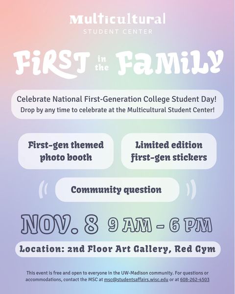 Celebrating our First-Generation Badgers - Inclusive Excellence